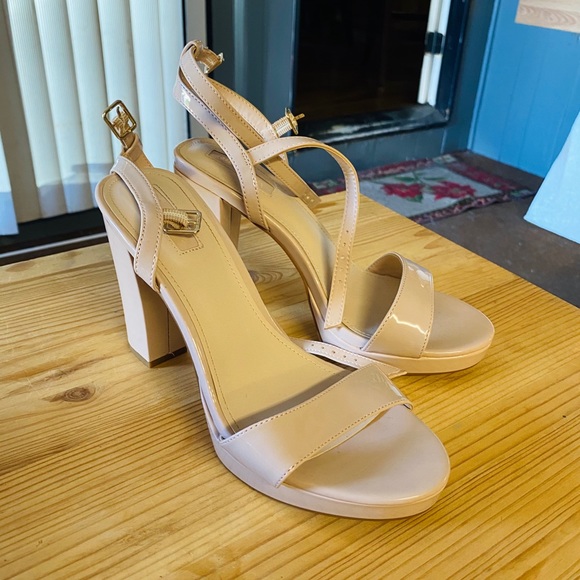 Shoes | Nude Platform Heels | Poshmark